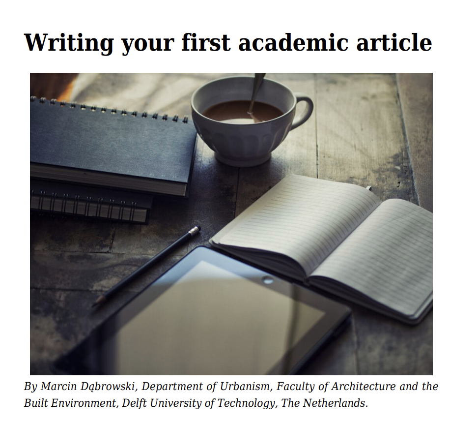 Writing your first academic paper – Marcin Dąbrowski